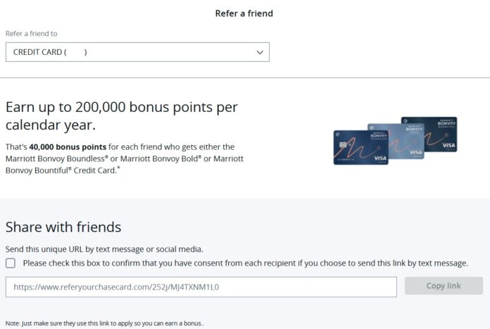 Chase now lets you generate referral links for all cards in one place