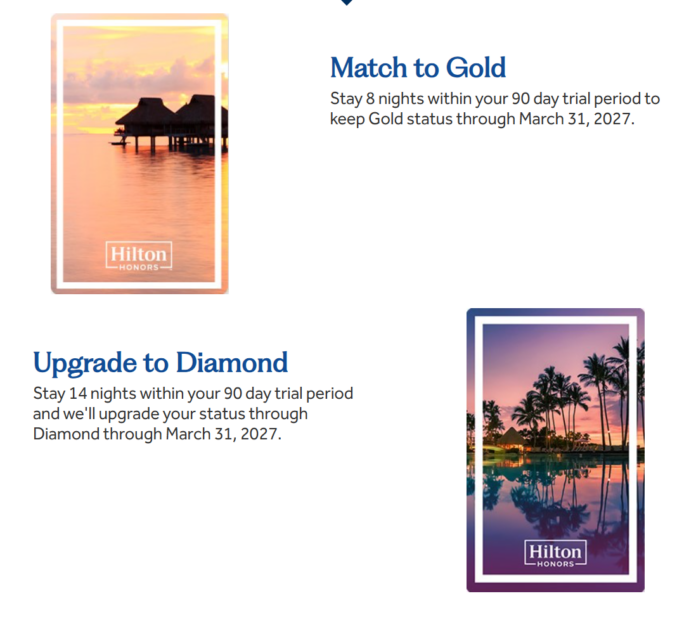Get Two Years of Hilton Gold or Diamond with Elite Status Match