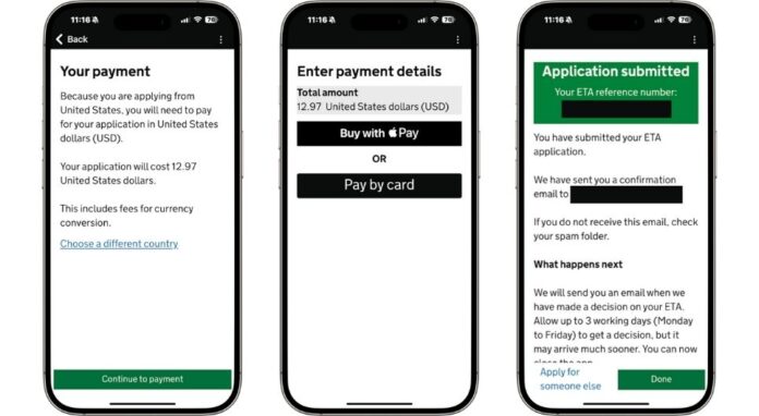 My experience applying for the UK's electronic travel authorisation (ETA)