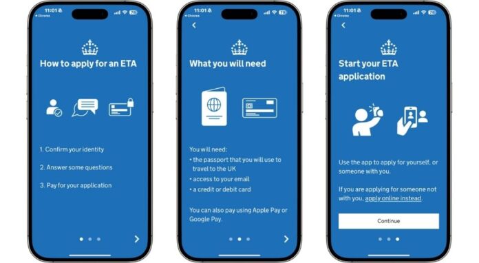 My experience applying for the UK's electronic travel authorisation (ETA)
