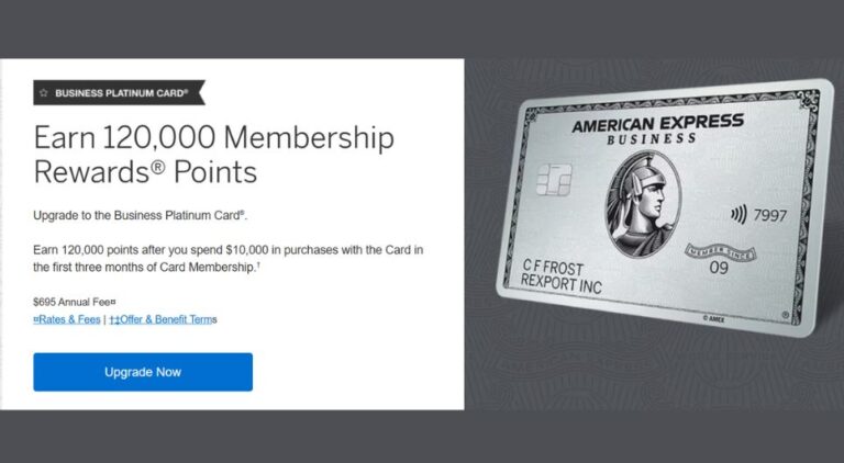 (Expired) Amex Business Platinum 120K Upgrade Offer is back again