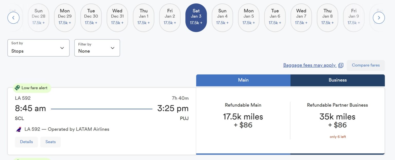 Reader tip: Programs to watch at schedule open for 4+ business class seats
