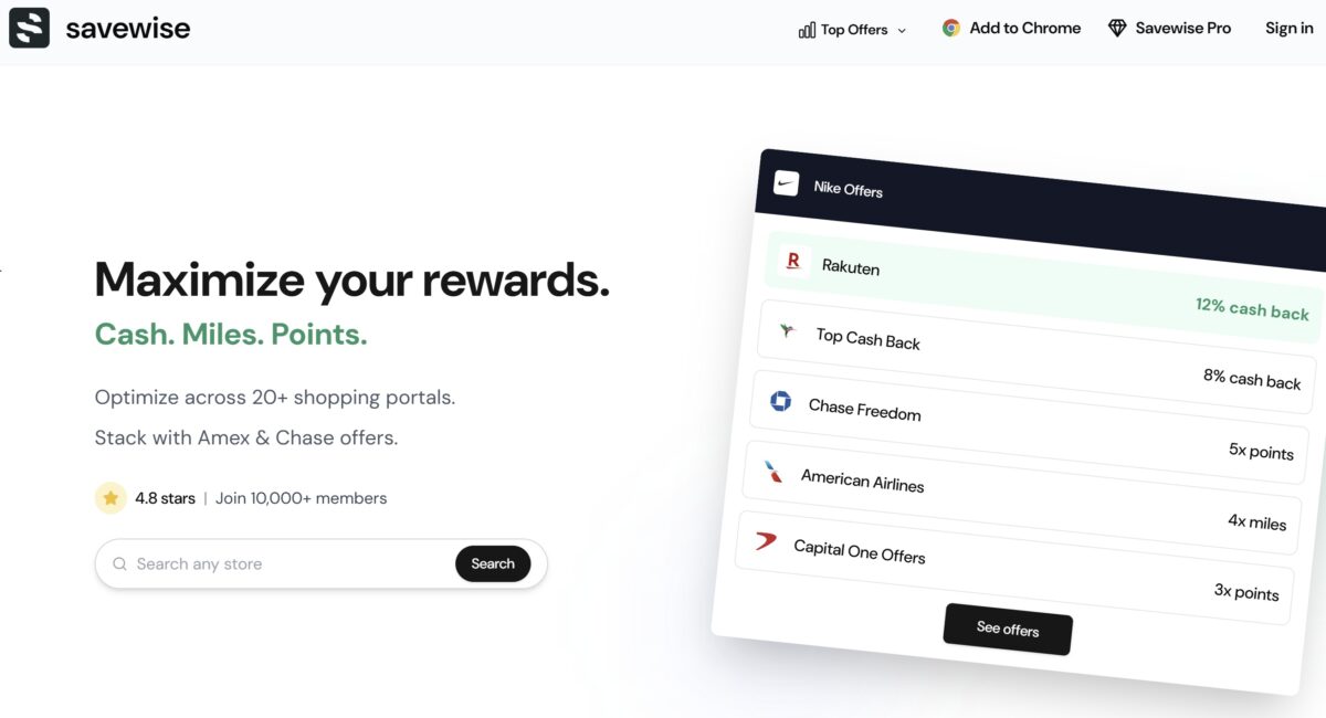 Savewise: An awesome shopping tool (Rove Miles and ShopBack added)