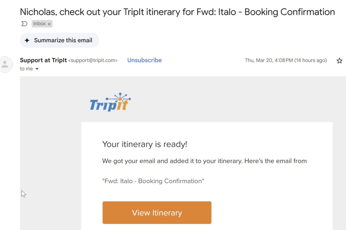 Getting my (travel) life organized with TripIt