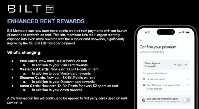 Bilt now awards points when paying rent with most credit cards (Rates ...