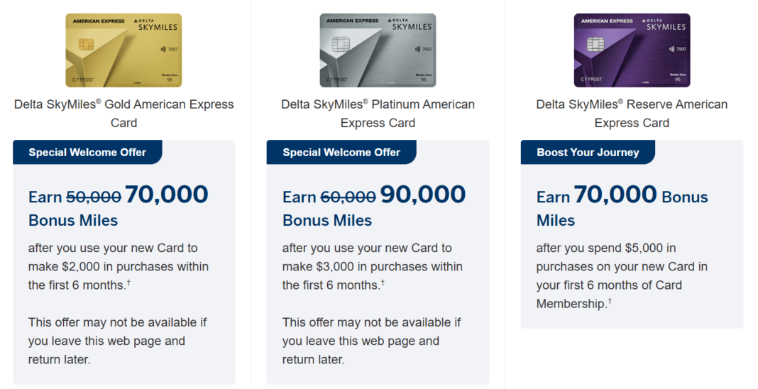 (Expired) Delta Amex Cards: Enhanced Welcome Offers Available (targeted?)