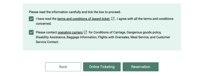 How to book EVA Air Infinity MileageLands awards (for multiple people)