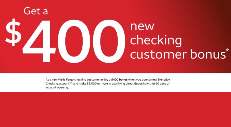 (Expired) Easy $400 Bonus with a new Wells Fargo Checking Account
