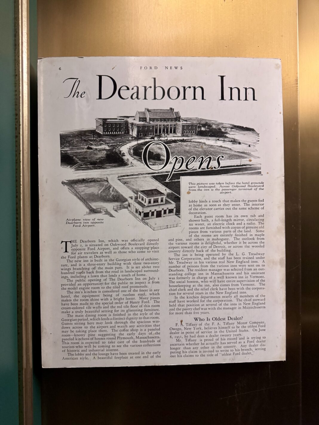 Marriott's historic Dearborn Inn: Awesome, but with an elite breakfast ...