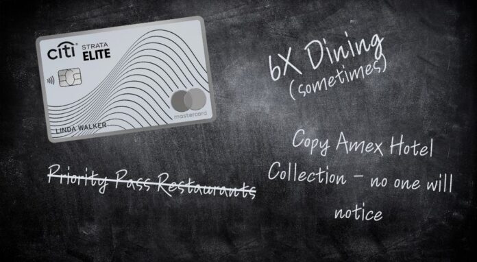 Citi Strata Elite now live (with AA transfers!). Complete details and ...