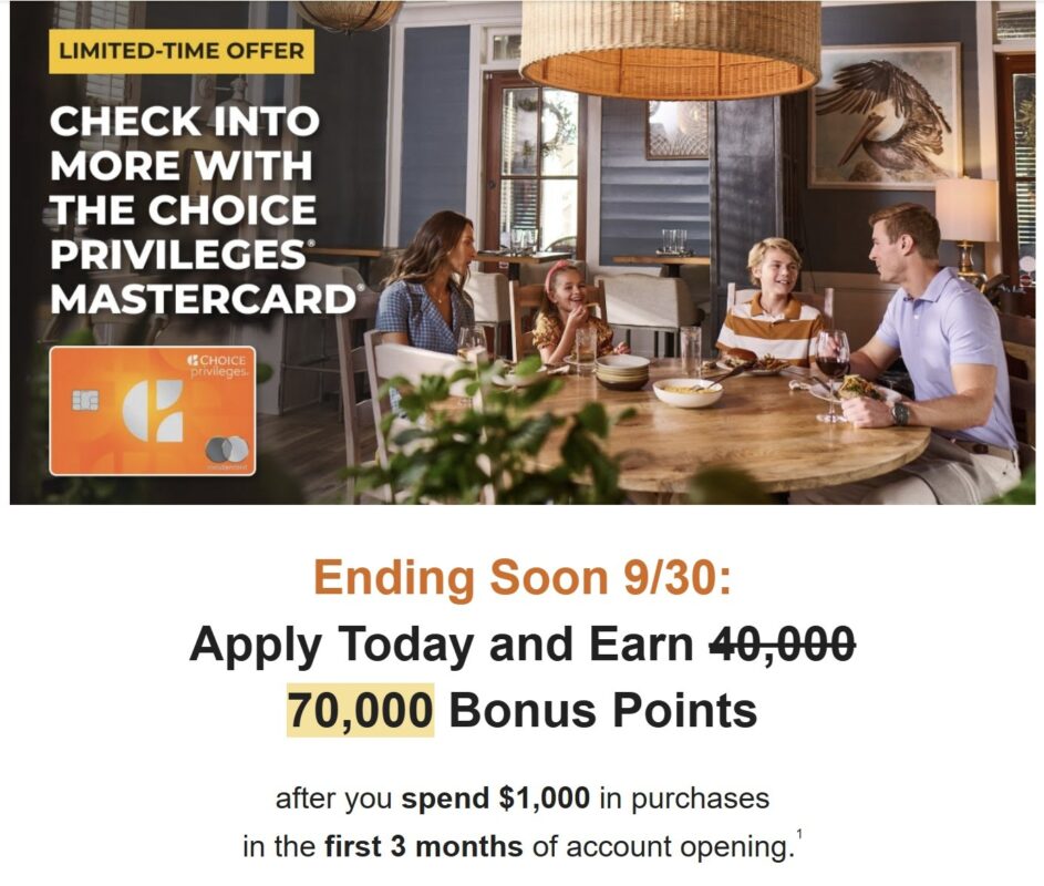 (EXPIRED) Targeted 70K Choice Privileges card offer