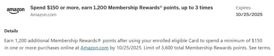 (EXPIRED) Amazon Amex Offer: Spend $150 & earn 1,200 bonus Membership ...