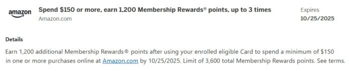 (EXPIRED) Amazon Amex Offer: Spend $150 & earn 1,200 bonus Membership ...