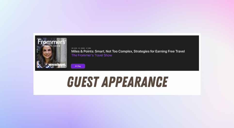 Greg’s Guest Appearance on The Frommer's Travel Show: Smart, Not Too ...