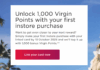 (EXPIRED) Earn 1,000 bonus Virgin points with new in-store card-linked ...