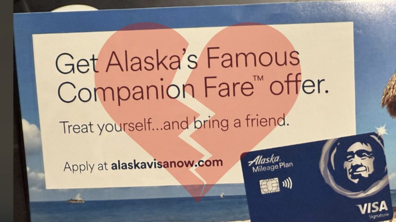 Alaska tanks utility of its "Famous Companion Fare"