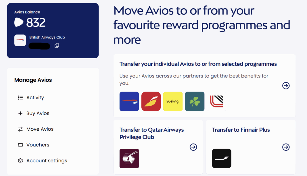 How to transfer Avios between British Airways, Qatar, Iberia, Aer Lingus, Finnair and Loganair