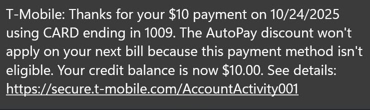 T-Mobile ends autopay discount workaround for credit cards