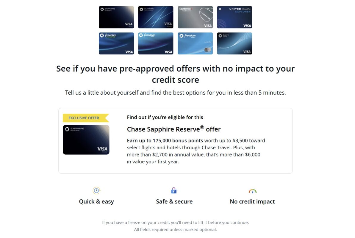 Preapproval offer worth "up to 175,000 points" for some interested in ...