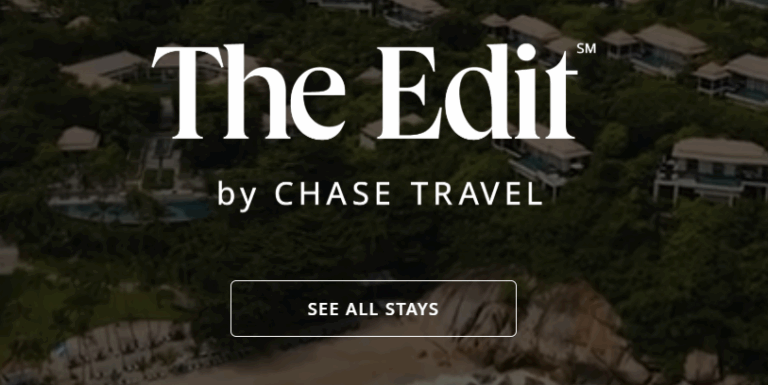 A map and list that show all of The Edit by Chase Travel℠ properties in ...