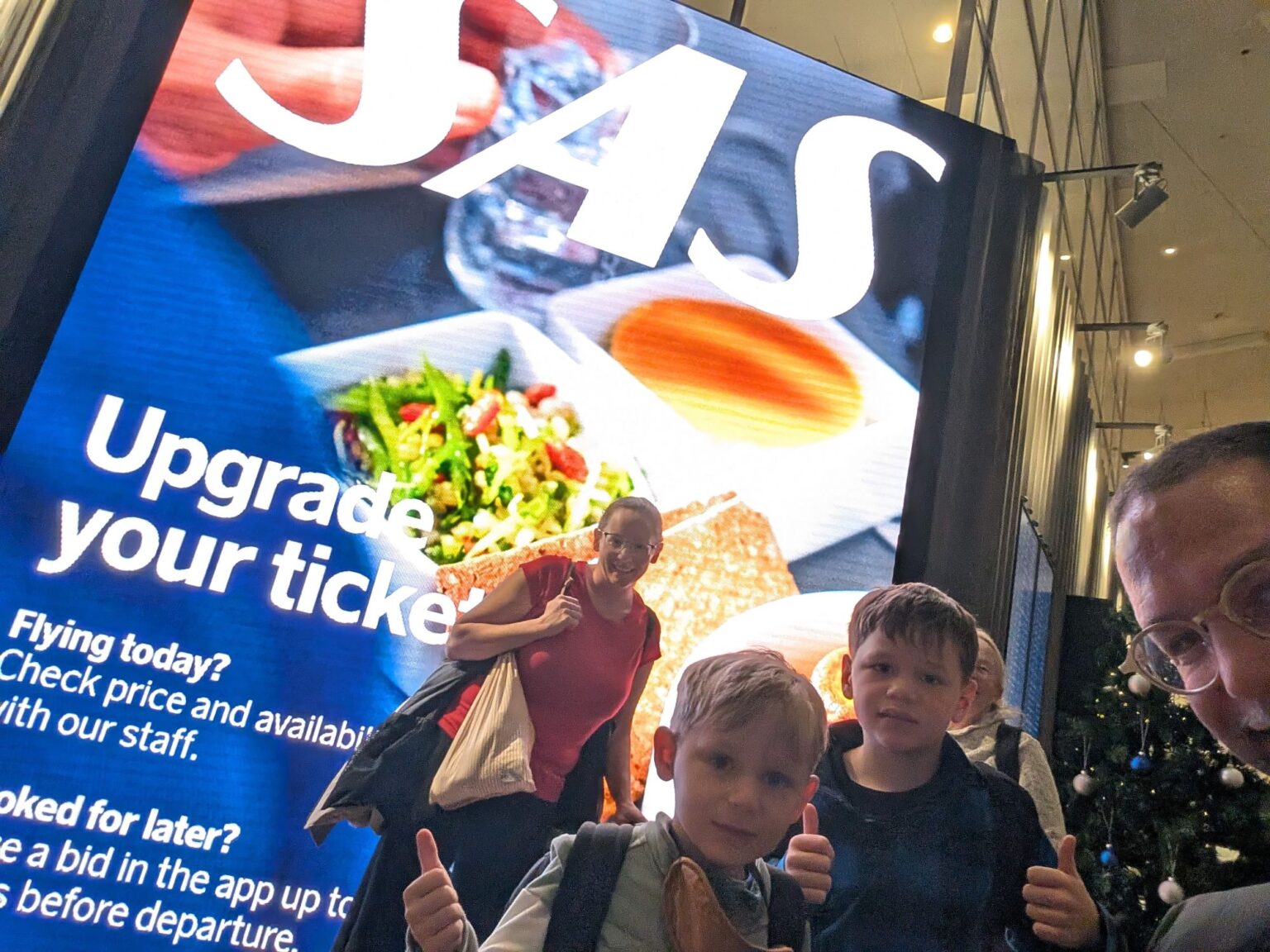 SAS Business Class, A330 from Newark (EWR) to Copenhagen (CPH): Bottom ...