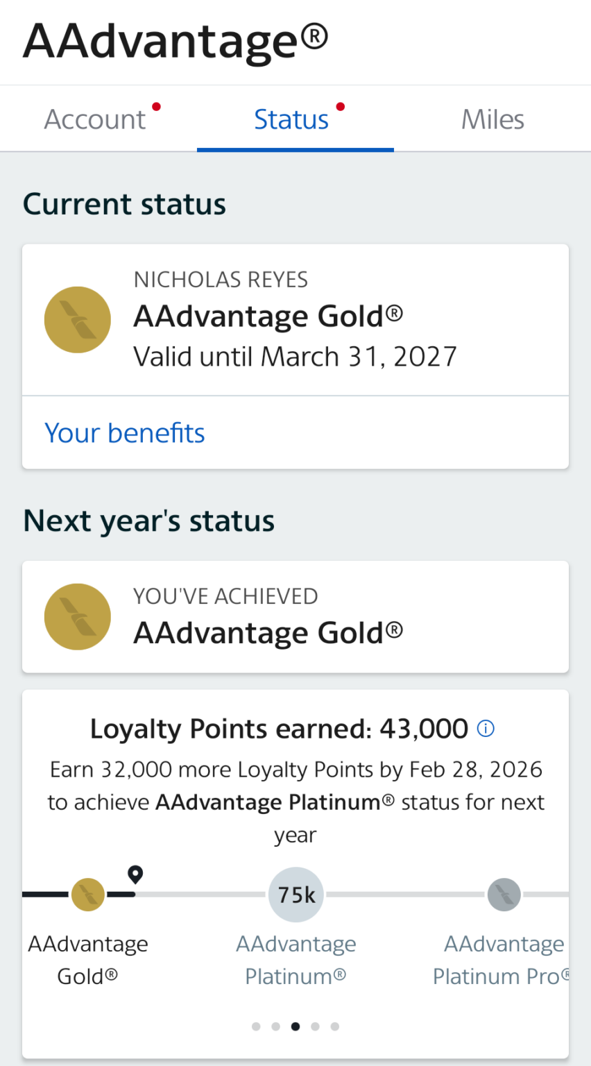 Looking ahead: My elite status plans in 2026 (on Nick's mind)