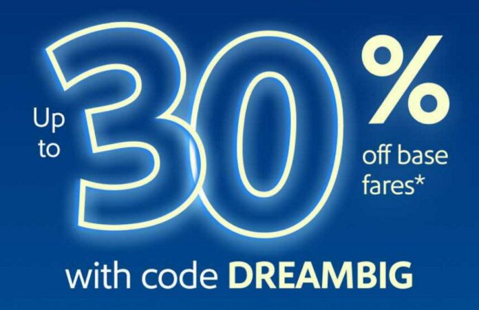 Southwest sale: Save up to 30% off base fares with promo code DREAMBIG