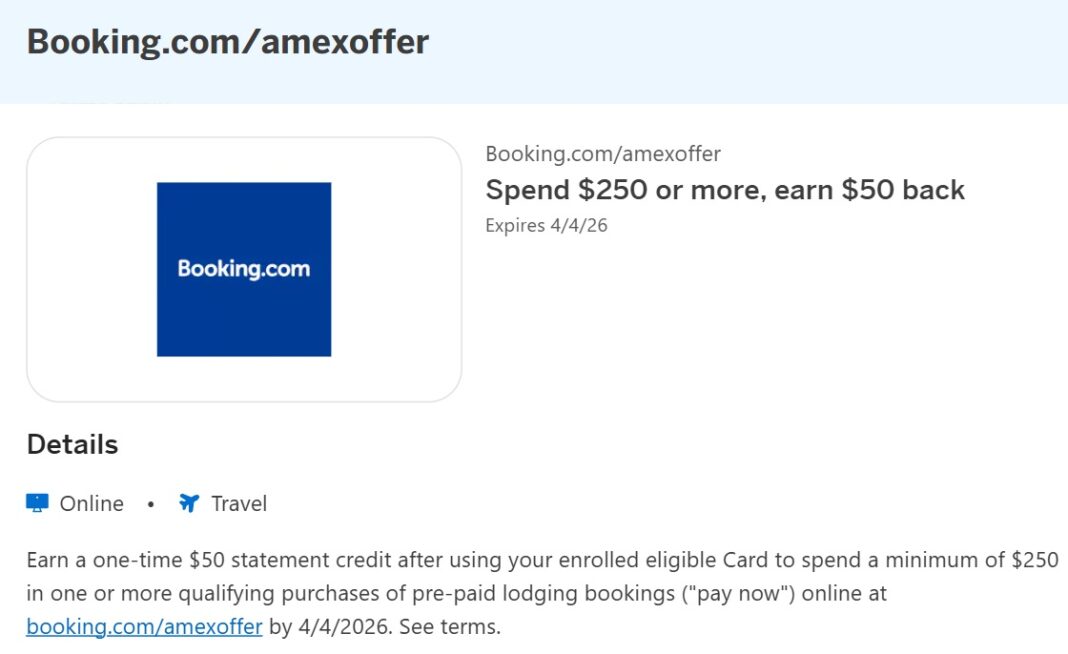 (EXPIRED) Save $50 on $250+ Booking.com prepaid hotel booking with ...
