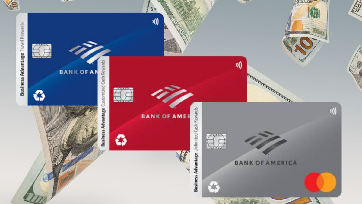 Increased $500 welcome offers on three Bank of America business cards