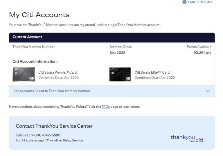 How to combine Citi ThankYou accounts (and what might be getting in ...