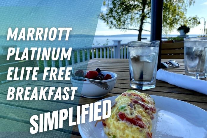 Marriott Platinum Elite Free Breakfast Simplified